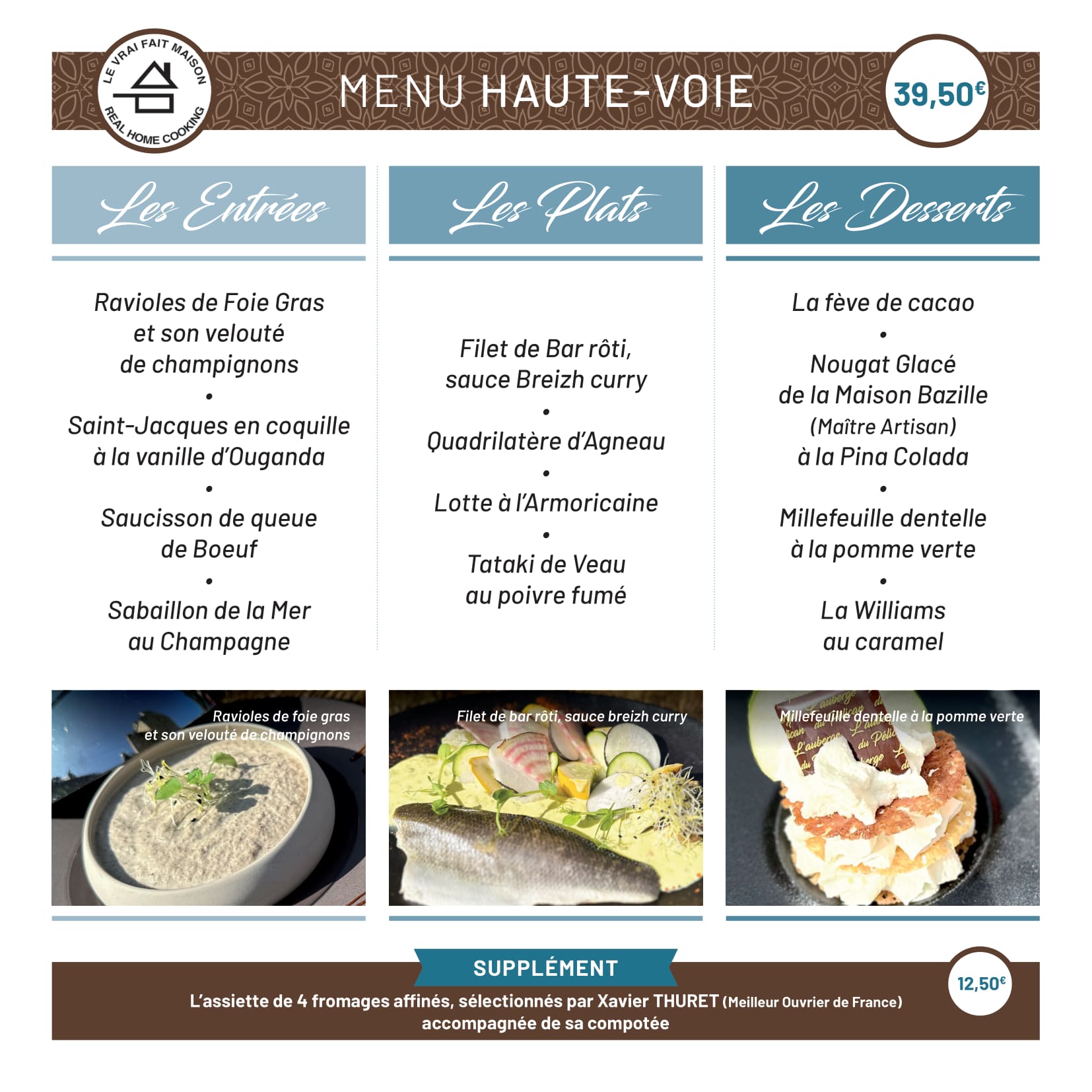 Notre Carte | L'Auberge du Pélican